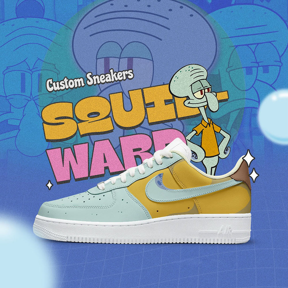 Yellow CuteSpongeBob - Squidward - Unisex Air Force
