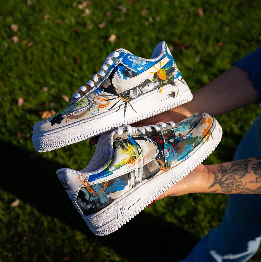 [Customized Strayed into the Palette - Hand Painted] Air Force 1 Low ...